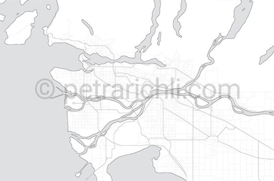 Vector Map of Vancouver and Vancouver Island - Graphic Design Portfolio